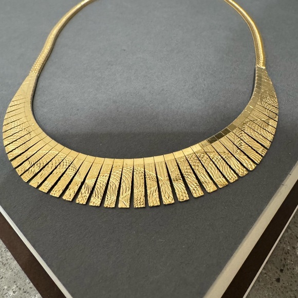 Jewelry | Vintage Cleopatra Gold Plate Over Sterling Silver Necklace ...